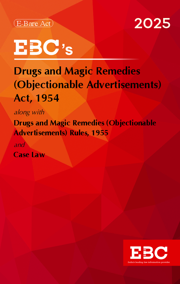 Drugs and Magic Remedies (Objectionable Advertisements) Act, 1954 Bare ...